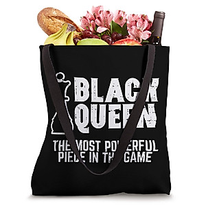 Black Queen Most Powerful Chess African American Women Gift Tote Bag