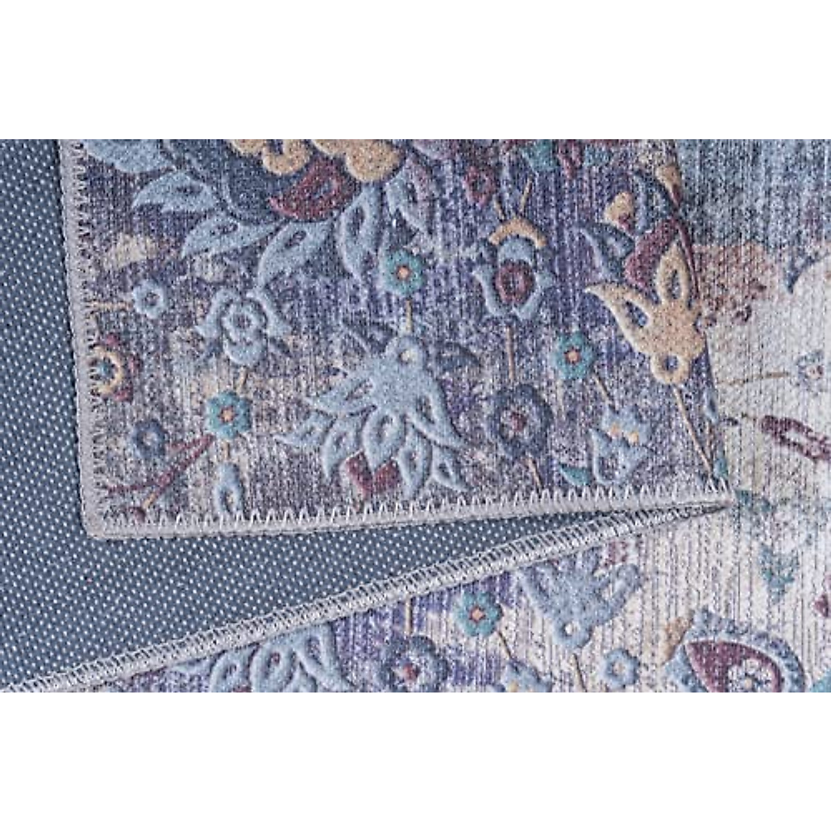 Perga Rugs Machine Washable Area Rug for Bedroom, Kitchen, Bathroom, Living Room, Entryway, Home Decor Non Slip Rug, Pet Friendly & Resistant Throw Indoor Floor Carpet