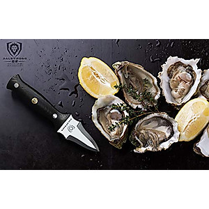 Dalstrong Professional Oyster, Clam and Shellfish Shucking Knife - 3.5 inch - Shogun Series Elite - Japanese AUS-10V Super Steel - G10 Handle - Kitchen Knife - Sheath Included