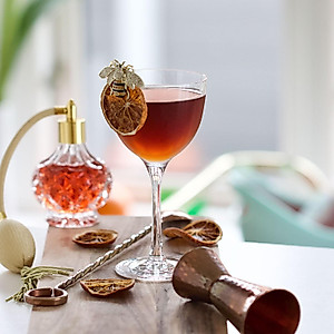 HISTORY COMPANY The Original Nick & Nora Crystal Martini Glass 2-Piece Set (Gift Box Collection)