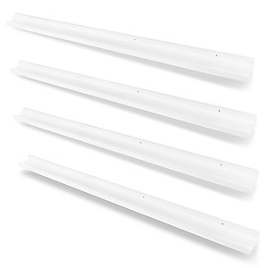 Picture Shelves 57",Narrow Long Floating Ledge for Wall Set of 4,Large Wood Rustic Photo Frames Vinyl Record Storage Display Nursery Kids Bookshelf Decor for Living Room Bedroom Kitchen