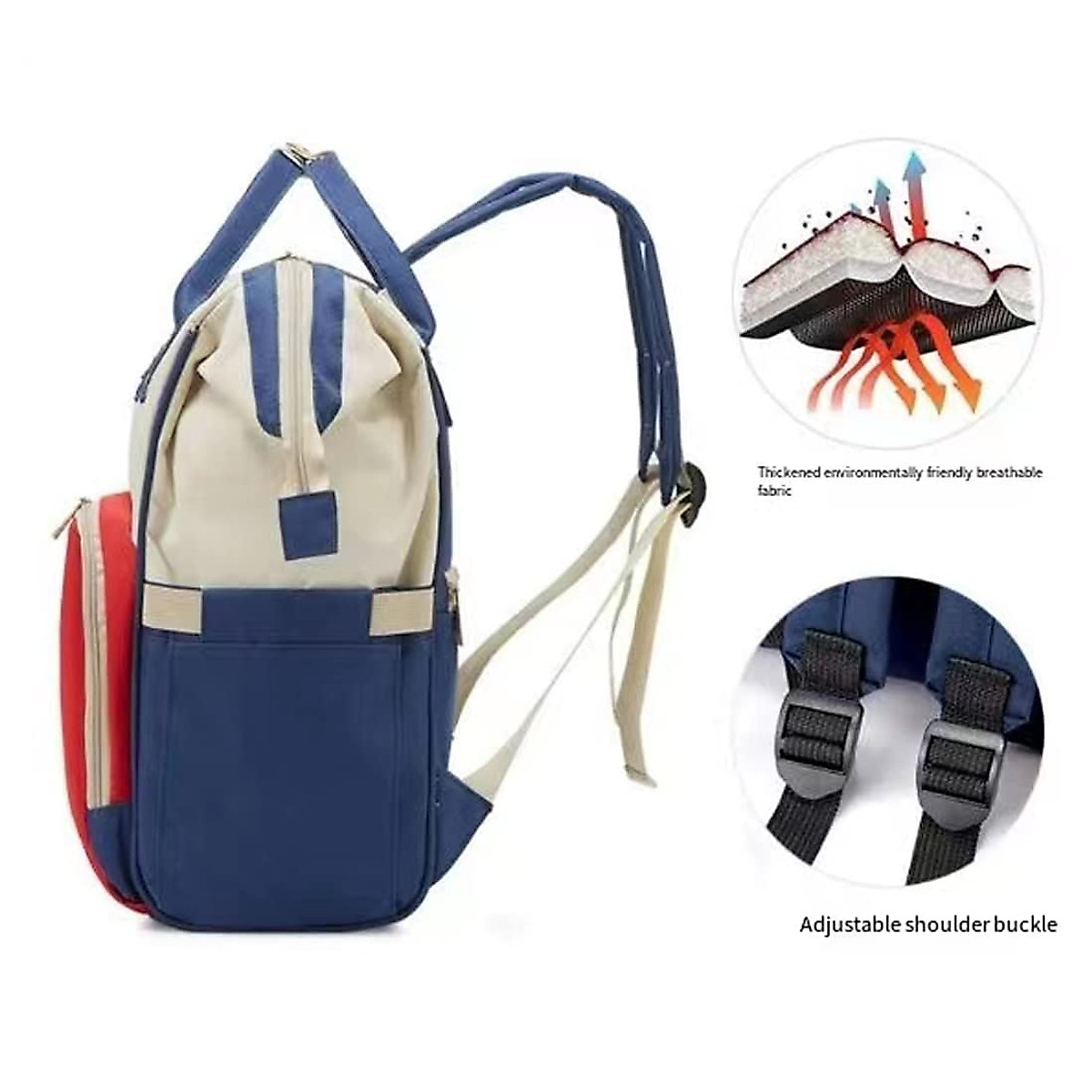 CHERSE Diaper Bag Backpack,Large Travel Diaper Changing Backpacks,Multifunction Portable Waterproof Baby Nappy Bags for Boys & Girls, Baby bag,Stroller Accessories