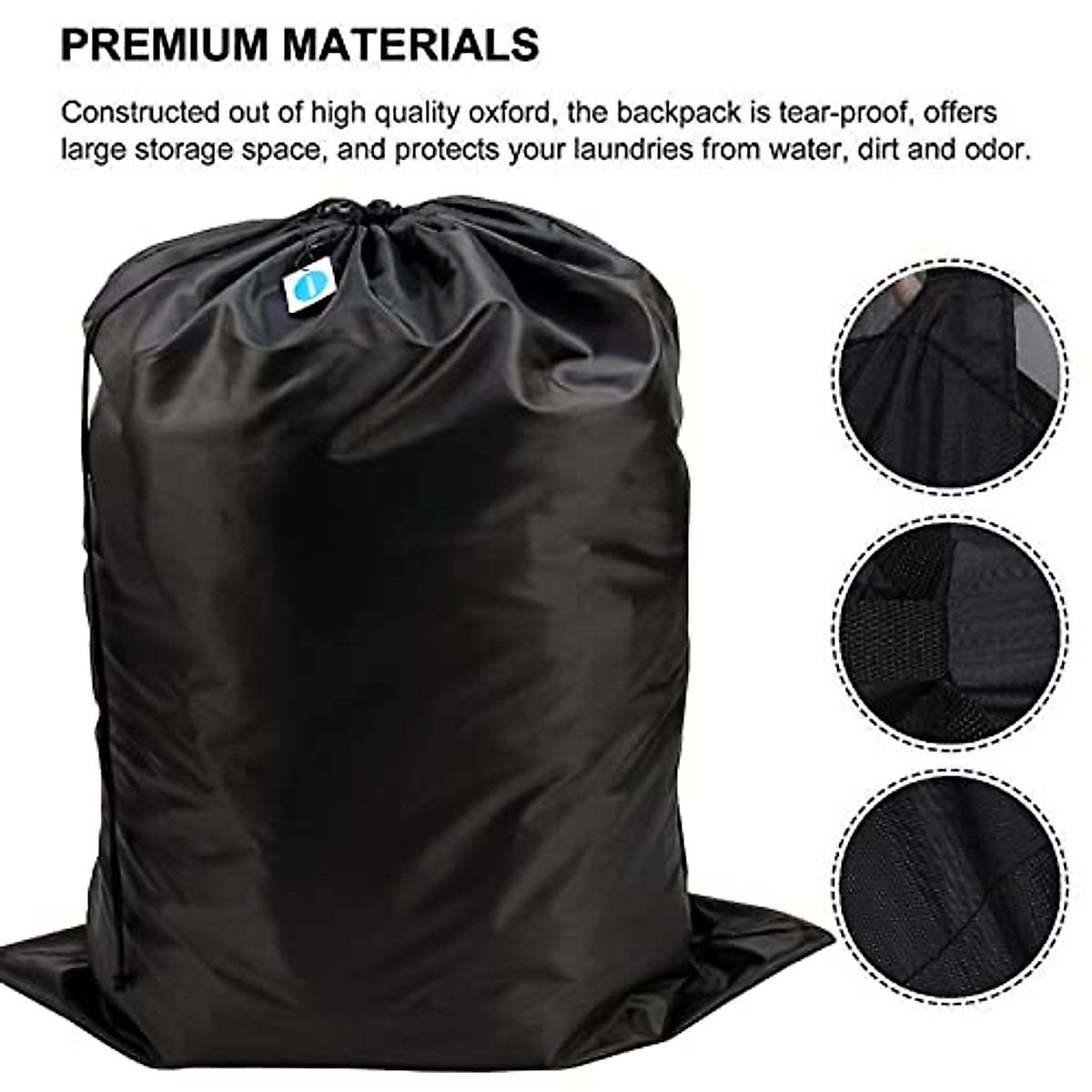 Casaphoria Laundry Bag Backpack xl for College,Travel Dirty Laundry Bag Extra Large for Suitcase,Camping Waterproof Foldable Lightweight Backpack Heavy Duty, Dorm Students Backpack for Luggage