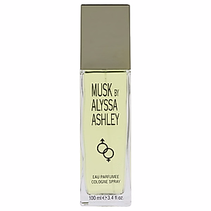 Alyssa Ashley Musk - Perfume for Men and Women with Citrus and Sicilian Bergamot - Long Lasting - Womens Fragrances - 3.4 oz Cologne Spray
