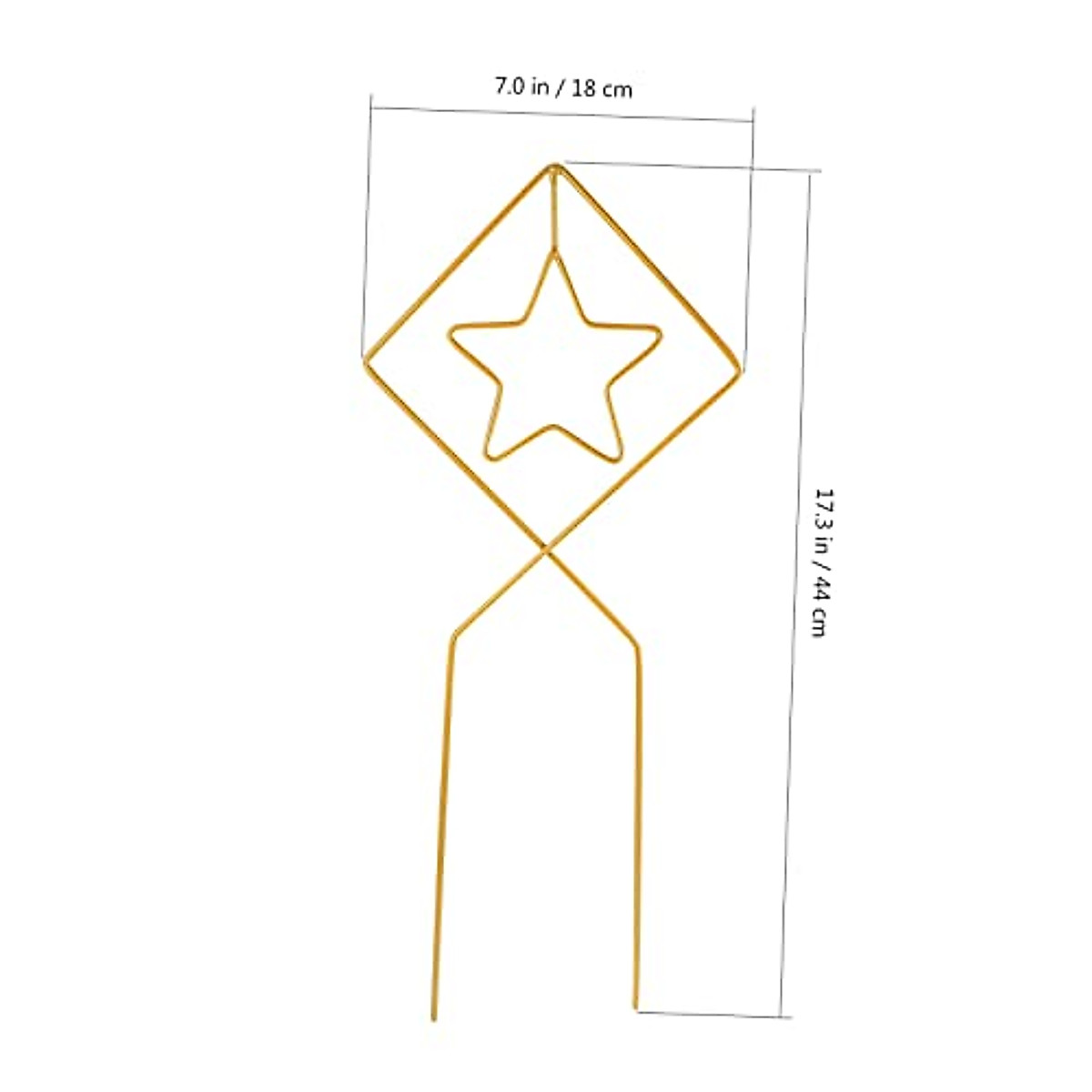 YARNOW 2pcs Flower Stand Rose Vines Plants for Outside Gold Stand Plant Climbing Frame House Plants Indoors Live Garden Metal Trellis Golden Metal Plant Climbing Supports Vine Trellis