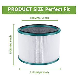 Star Maktion,2 Pack Air purifier filters replacements,High-Efficiency Activated Carbon,Compatible with Dyson DP01、DP03、HP00、HP01、HP02、HP03、Desktop Purifier,part number 968125-03