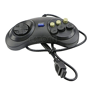 6 Button Wired Pad Gamepad Controller for Mega Drive Megadrive Sega MD Genesis [video game]