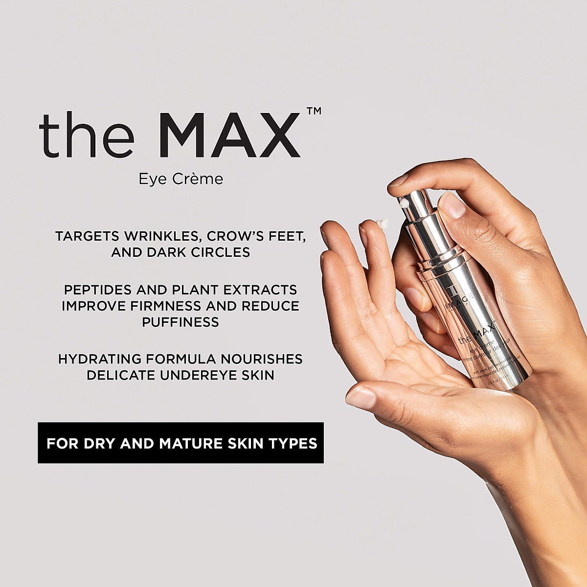 IMAGE Skincare, the MAX Eye Crème, Under Eye Cream to Reduce Appearance of Fine Lines and Puffiness for Brighter Looking Eye Area, 0.5 oz