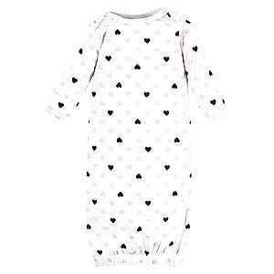 Hudson Baby Unisex Baby Cotton Gowns, Aviation, Preemie/Newborn