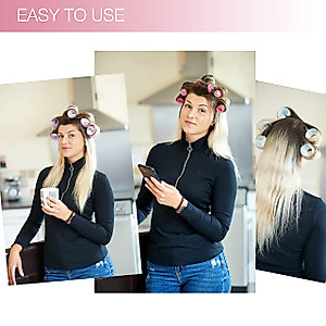 10 Pieces Self Grip Hair Rollers 25mm Small Hair Curlers For Short And Long Hair Salon Hairdressing Curler For Curling And Styling Hair Self Holding Diy Roller For Hair Grip (25mm)