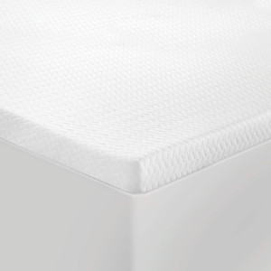 SensorPEDIC 1.5-Inch Coolest Comfort Memory Foam Bed Topper, California King, White