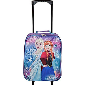 Disney Frozen Elsa & Anna 15" Collapsible Wheeled Pilot Case - Rolling Luggage