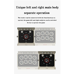 ipega PG-9221 Arcade Stick PC Street Fighter ps4 Arcade Stick Rocker whit TURBO one button continuous sending, MACRO programming for PS4/PS3/N-Switch/PC(windows 7/8/10)