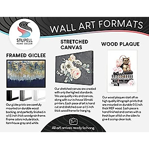 Stupell Industries Abstract Stripe United States of America Map White Framed Wall Art, 20 x 16, Blue