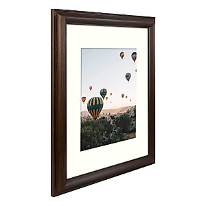 Golden State Art, 16x20 Brown Border Photo Frame, with Ivory Mat for 11x14 Picture & Real Glass