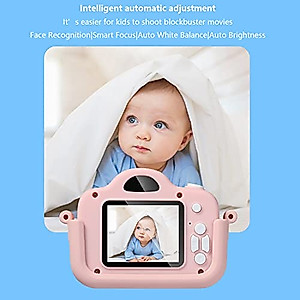 LINXHE Kids Camera, 1080P HD Kids Digital Camera for Toddler, Anti-Drop Child Camera with 2 inches Screen, Best Christmas Birthday Gift for Girls Boys (Color : Blue)