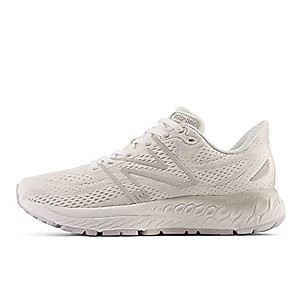 New Balance Women's Fresh Foam X 880 V13, White/Light Silver Metallic/Quartz Grey
