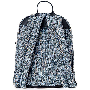 DIME BAGS Festy Bound Mini Hemp Backpack | Stylish Mini Backpack with Secret Pocket (Static Blue)