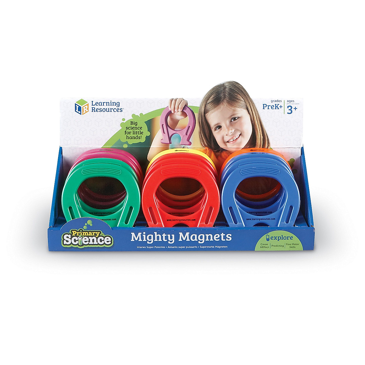 Learning Resources Horseshoe-Shaped Magnets, Set of 12