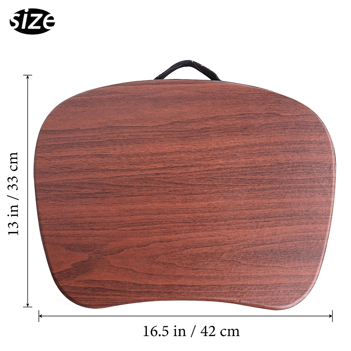 Jasenna Lap Laptop Desk - Portable Lap Desk with Pillow Cushion, Fits up to 15.6 inch Laptop for Home Office Students Use as Computer Laptop Stand, Book Tablet(1-Dark Brown)