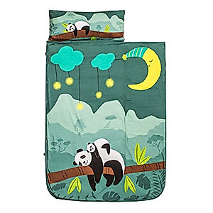 Panda - Organic Cotton Nap Mat for Daycare and Preschool - 50 x 21 INCH (2 to 4 Years)
