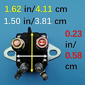 Tuzliufi Starter Solenoid Relay Compatible with 35510 109081X 109446X 109946 145673 146154 178861 192507 C266525 C33025 523146154 532109081 1685290 1686981 1752137 104-3189 117-1197 1-513075 Z399