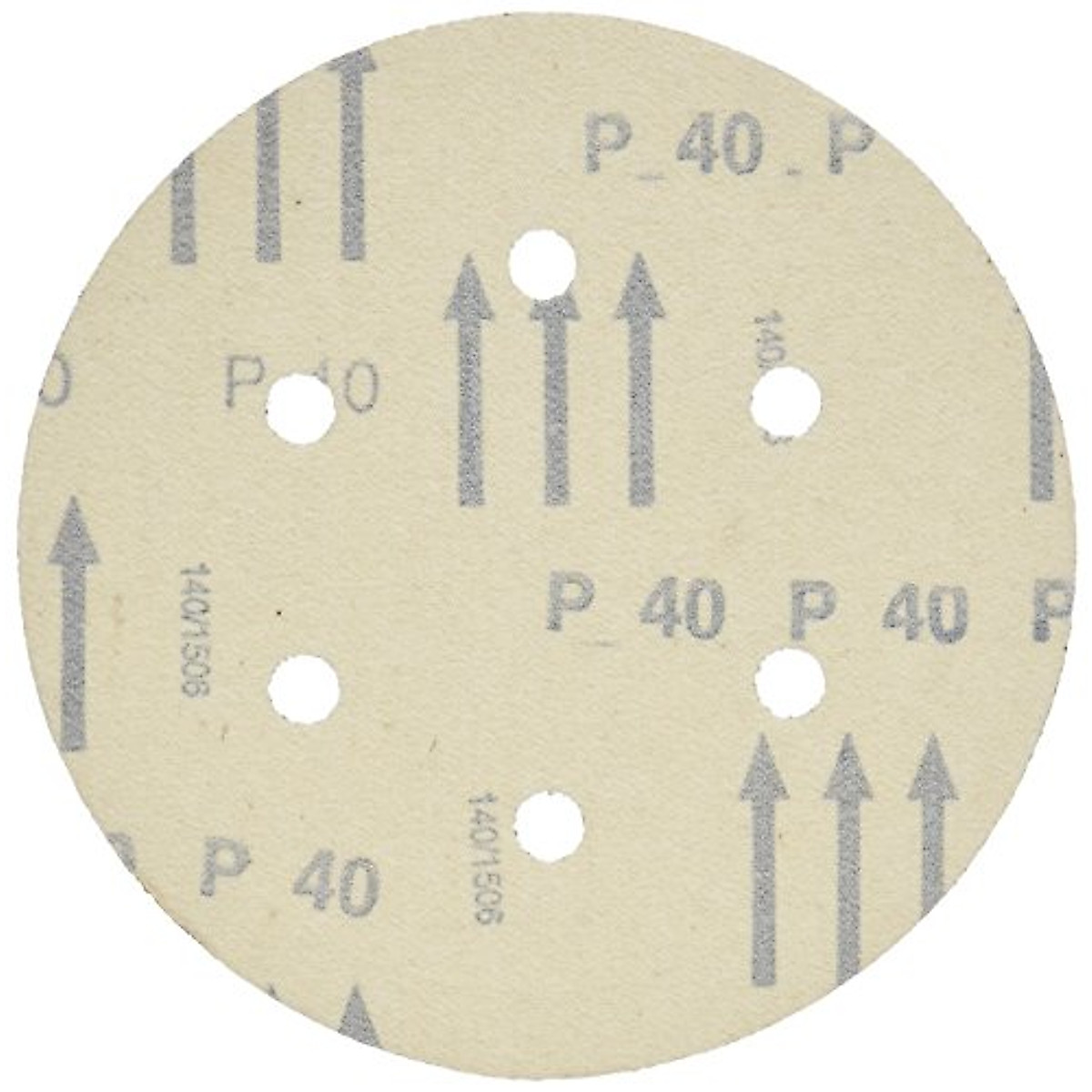 Bosch SR6R040 5-Piece 40 Grit 6 In. 6 Hole Hook-And-Loop Sanding Discs
