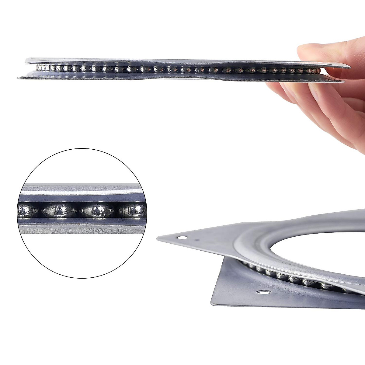 6" Lazy Susan Turntable 500 LBS pounds Steel Ball Bearing Rotating Tray Strong Sturdy Table Cabinet Low Profile