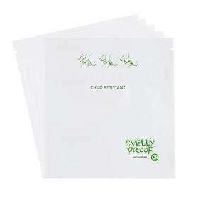 Child Resistant Bag Reusable Storage Bags, Washable, Durable 5-mils Thick, ChildProof Ziplock Food Bags, Medication Storage, American Made, Non-Silicone, NO PEVA & BPA FREE- 2.5" x 3" XXS, 5pk