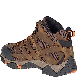 Merrell Men's Moab Vertex Mid Waterproof Static Resistance Construction Boot, Clay, 9
