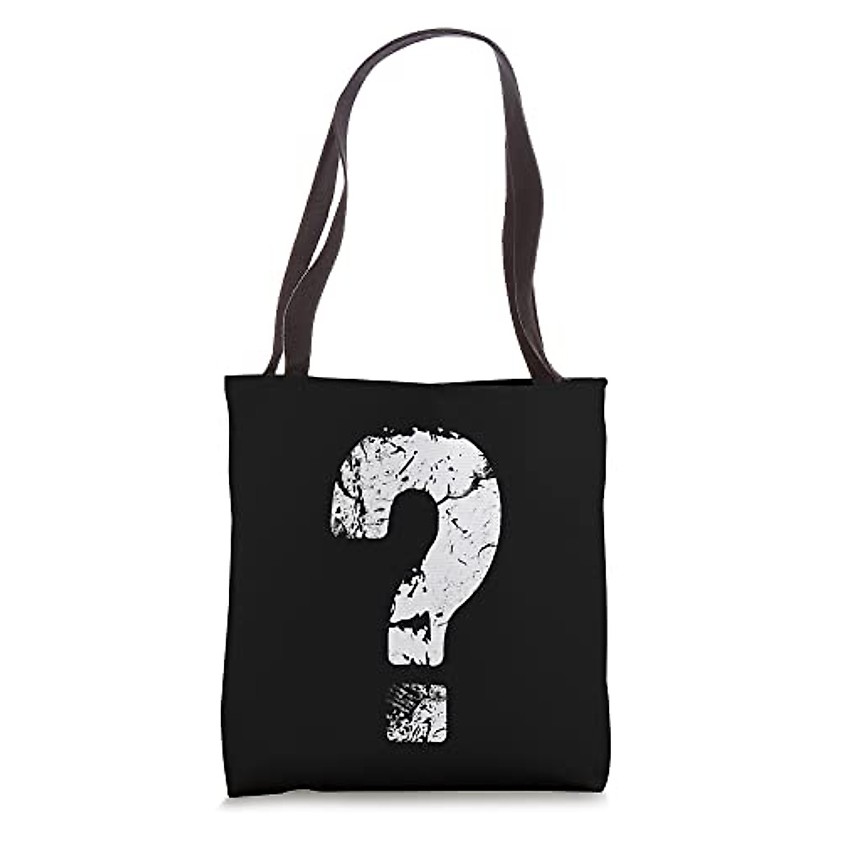 Funny Punctuation ? Cool Vintage Question Mark - white Tote Bag