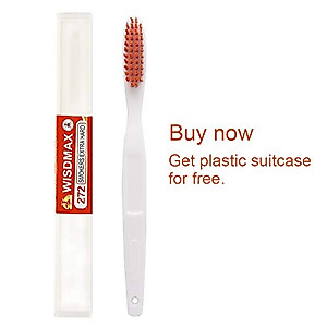 DR PERFECT WISDMAX Toothbrushes Hard Toothbrush for Smoker's Teeth Whitening Pack of 12