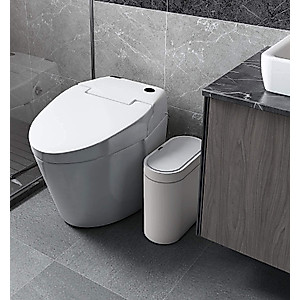 Bundles of 2.5 Gallon Motion Sensor Trash Can and 3.5 Gallon Waterproof Sensor Trash Can, ELPHECO for Kitchen, Bathroom, Office use