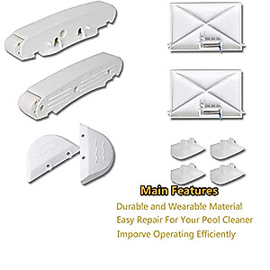 AXV417WHP Pool Cleaner Pod Swing Kit, Upgrade AXV604WHP Front and Rear Bezels with AXV414P Pod Shoes Compatible with Hayward Navigator Pool Vacuum Body Ultra Pool Cleaner Part