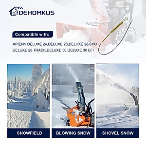 DEHOMKUS 2-Pcs 06900439 Auger Traction Cable for Ariens Gravely Power Brush Deluxe 24 28 30 36 Snowblowers - 6900439 Snowthrower Cable(2-Packs)