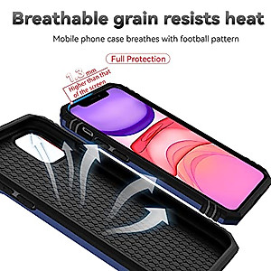 Hitaoyou iPhone 11 Pro Max Cases, iPhone 11 Pro Max Case with Camera Cover & Kickstand Military Grade Shockproof Heavy Duty Protective with Magnetic Car Mount Holder Cases for iPhone 11 pro max Blue