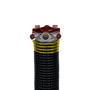 Garage Door Torsion Springs (250 x 2 x 29) - Right Hand Wound Replacement for Left Side Spring | Torsion Springs 7-8 Feet High Garage Door Repair | Color Cone: RED