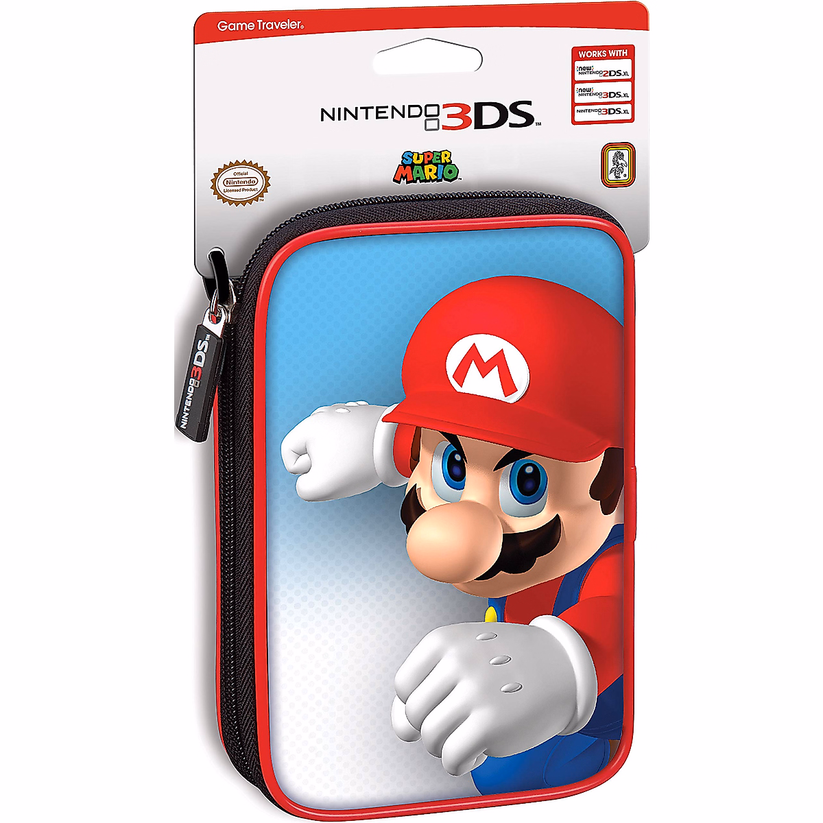 Game Traveler Nintendo 3DS XL or 2DS Character Art Case - Compatible with Nintendo 3DS, 3DS XL, 2DS, 2DS XL, New 3DS, 3DSi, 3DSi XL - Includes Game Card Pouch - Licensed by Nintendo