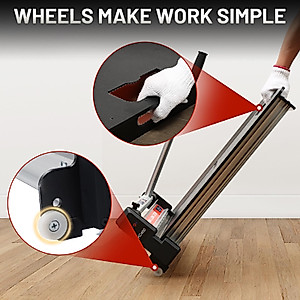 NLBFOU Flooring Cutter 18",Cuts Vinyl Plank,Laminate,Siding,Rubber Floor,VCT,LVT,SPC,PVC,LVP,WPC and more