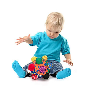 teytoy Baby Music Shake Dancing Ball Toy, Developmental Bumpy Ball Sensory Soft Toys, Easy to Grasp Bumps Help Develop Motor Skills for Girls and Boys Ages 12 Months and Up
