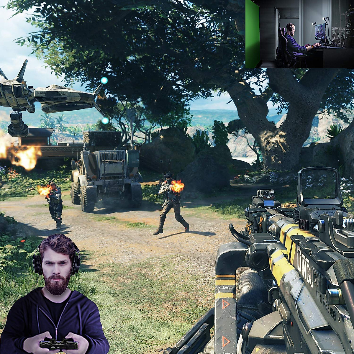 Neewer 5x6 ft/1.5x1.9m Green Screen Green Backdrop, Portable Collapsible Chromakey Background, Pull-up Style with Auto- Locking Frame, Solid Aluminium Base for Photo Video, Live Game, Tiktok Video