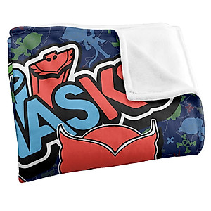 LOGOVISION PJ Masks PJ Group Attack Kids Silky Touch Blanket, 36" x 58"