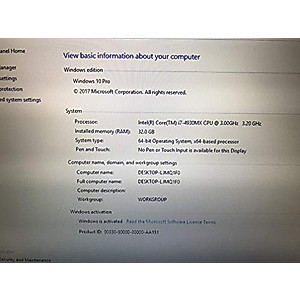 Dell Precision Mobile Workstation M6800 Core i7 Extreme Edition 4940MX 4GHz Quad-Core 32GB RAM 512 GB SSD Microsoft Windows 7 463-5905
