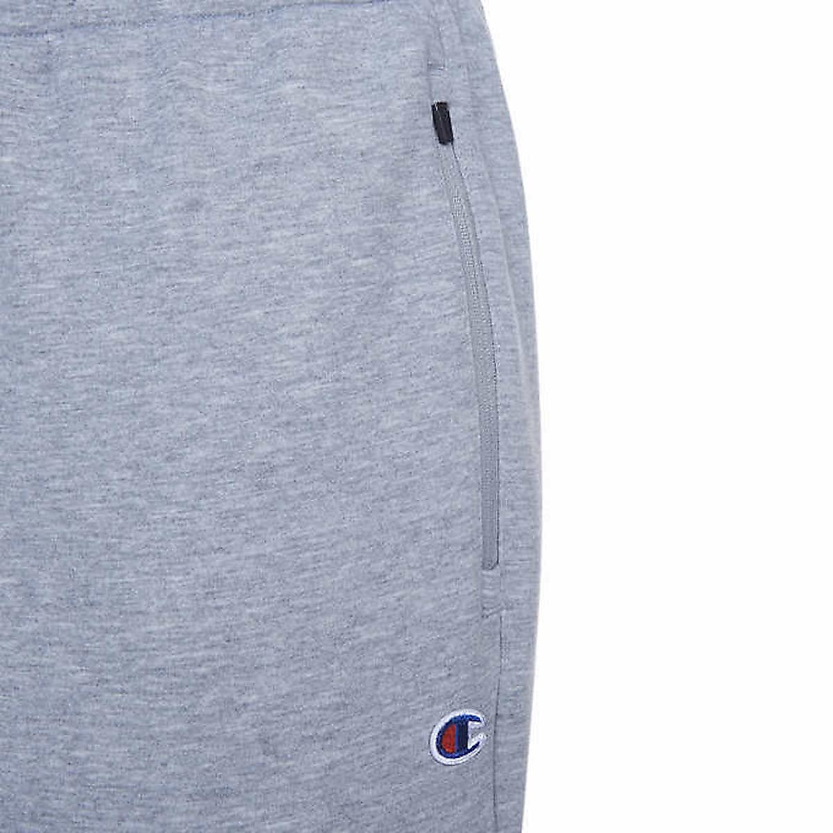 Champion Men's Interlock Tech Terry Jogger Pant with Zippered Pockets (as1, Alpha, l, Regular, Regular, Gray)