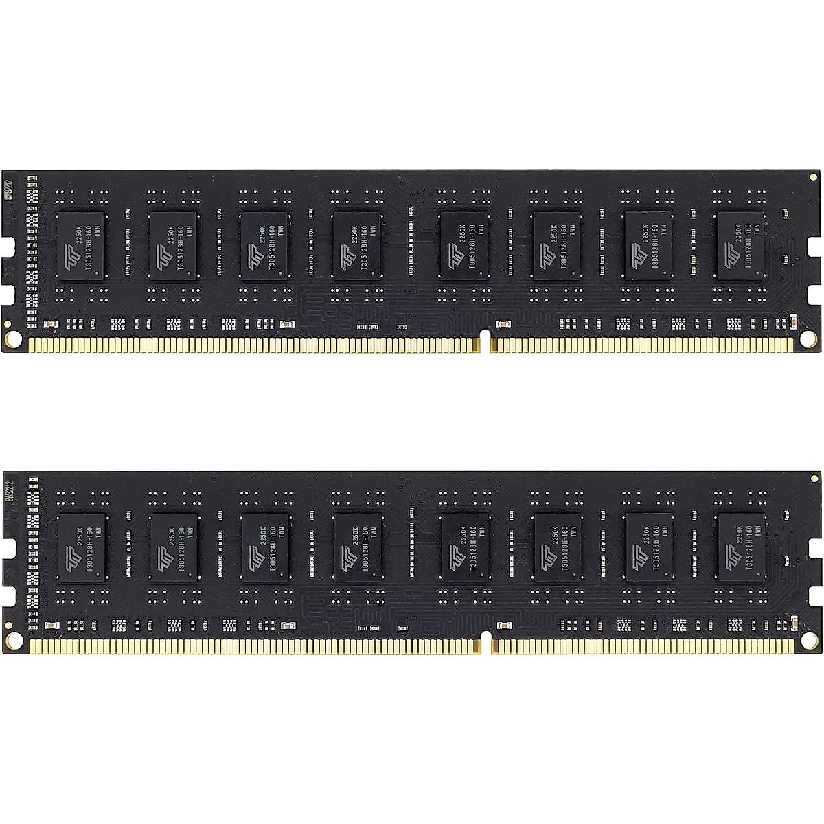Timetec 16GB KIT(2x8GB) DDR3 / DDR3L 1333MHz PC3-10600 Non-ECC Unbuffered 1.5V / 1.35V CL9 2Rx8 Dual Rank 240 Pin UDIMM PC Desktop Computer Memory RAM Module Upgrade (16GB KIT(2x8GB))