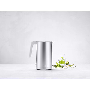 ZWILLING Enfinigy Cool Touch 1.5-Liter Electric Kettle, Cordless Tea Kettle & Hot Water, Silver