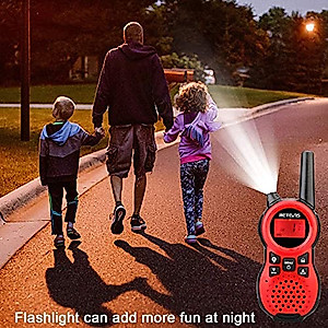 Retevis RT38 Walkie Talkies for Kids 2 Pack,Toy Walkie Talkie with 22 CH VOX USB Port Flashlight,Toy Walkie Talkie for 5-13 Boys Girls Outdoor Camping Games Indoor(Red)