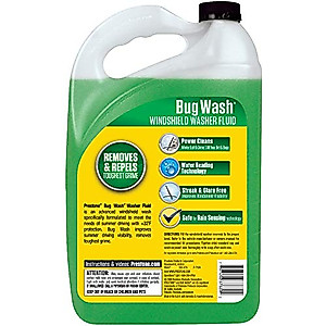 Prestone Bug Wash Windshield Washer Fluid, 1 Gallon