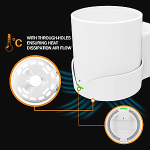 Bangcheer-Wall Mount for TP-Link, Deco X20 X60 X50 X55 WiFi 6 Wall Mount Bracket with Cable Organizer Home Mesh WiFi System, Sturdy Bracket Holder Space Saving TP-Link Router Wall Holder(1Pack)