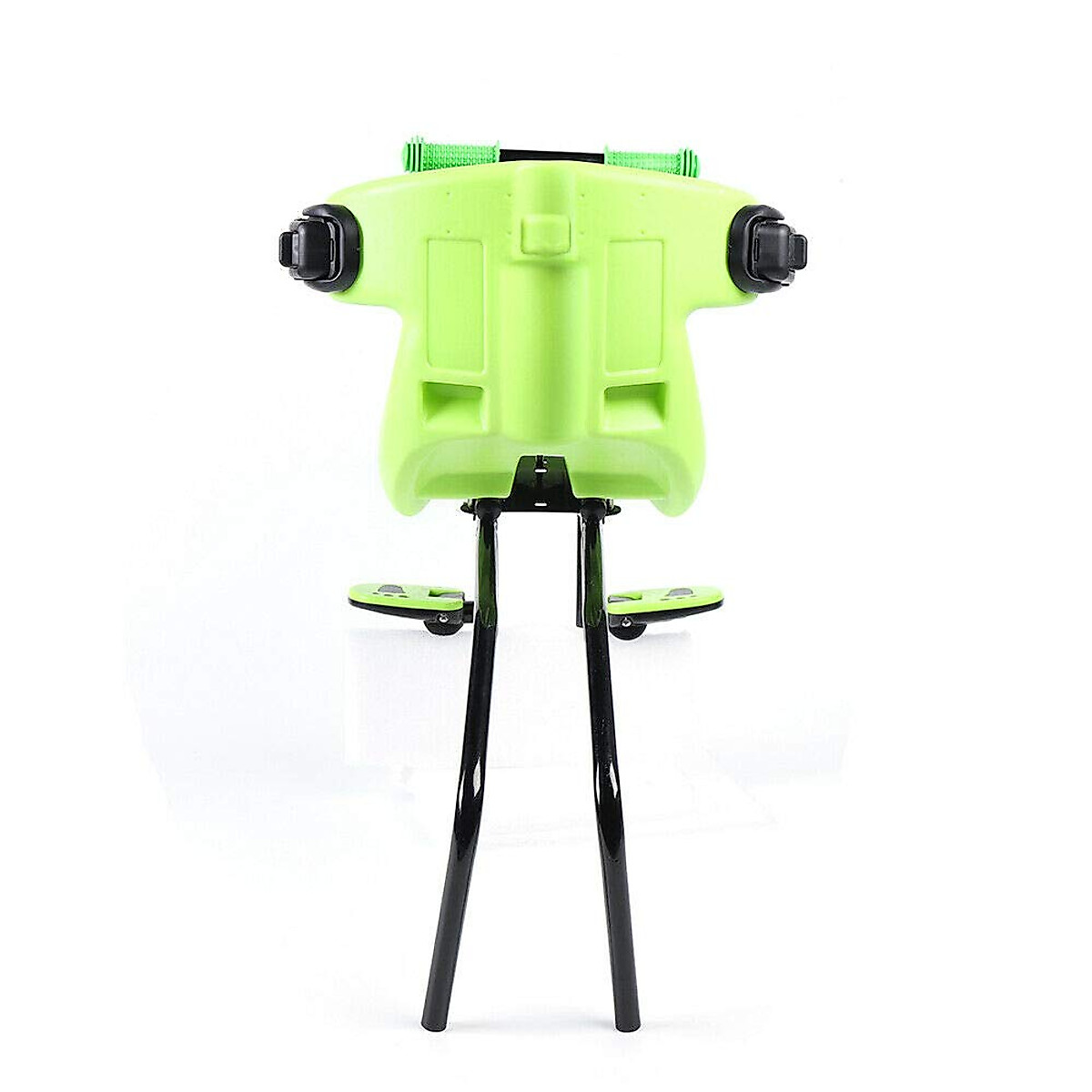 TBVECHI Child Bicycle Front Seat, Kids Bicycle Front Mount Baby Chair Carrier w/Nonslip Handrail & Foot Pedal Fit for Mountain Bike/Road Bike (Green-1)